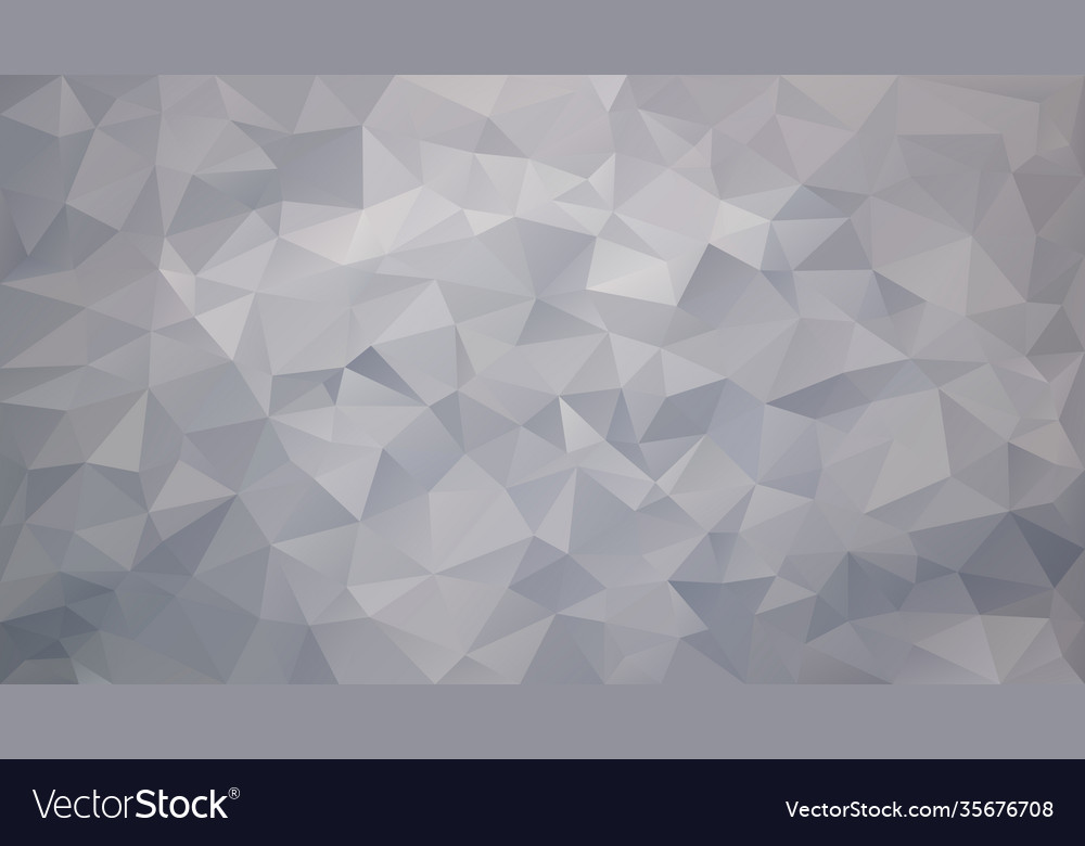 Abstract irregular polygon background grey Vector Image