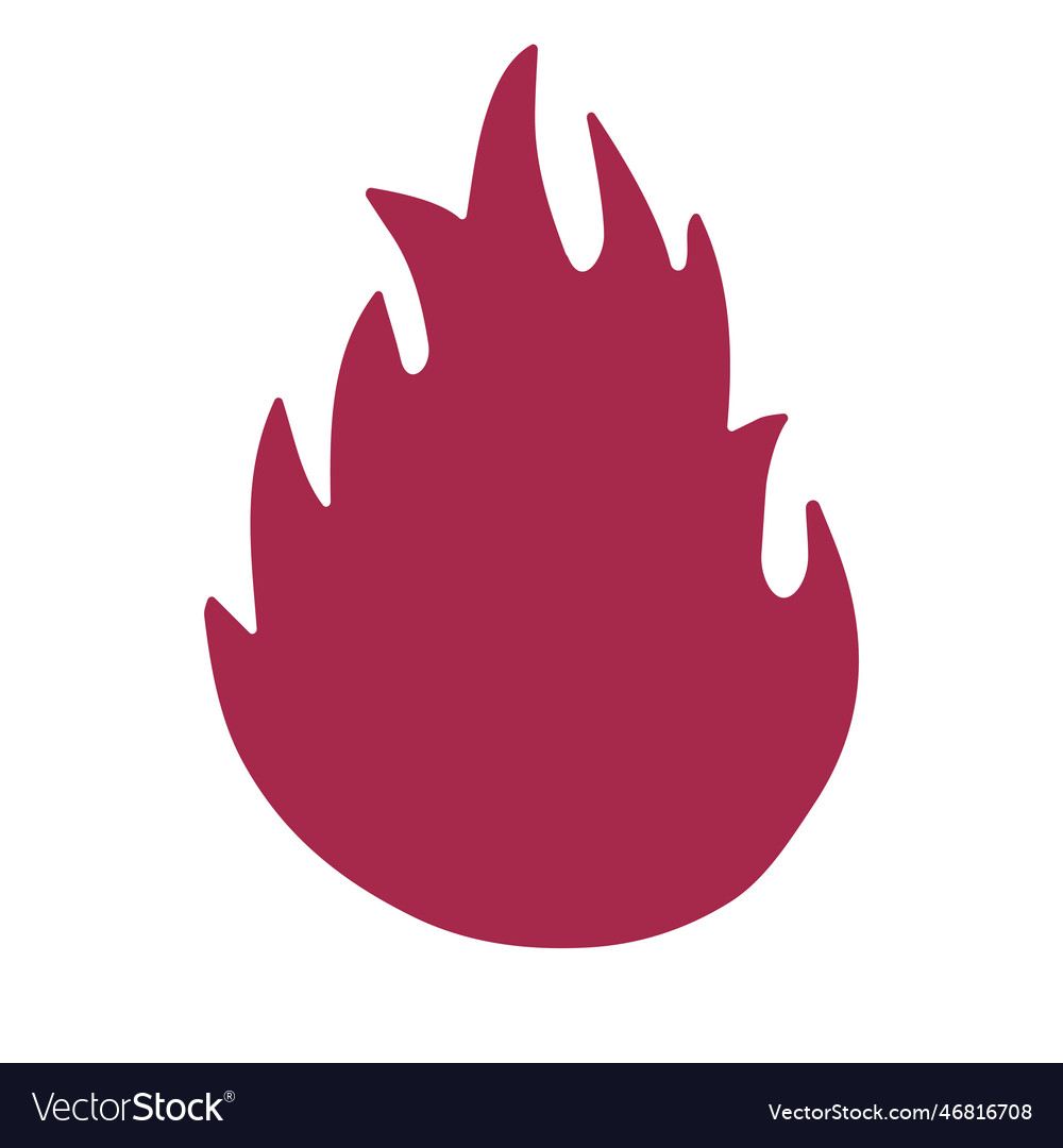 Burning fire Royalty Free Vector Image - VectorStock