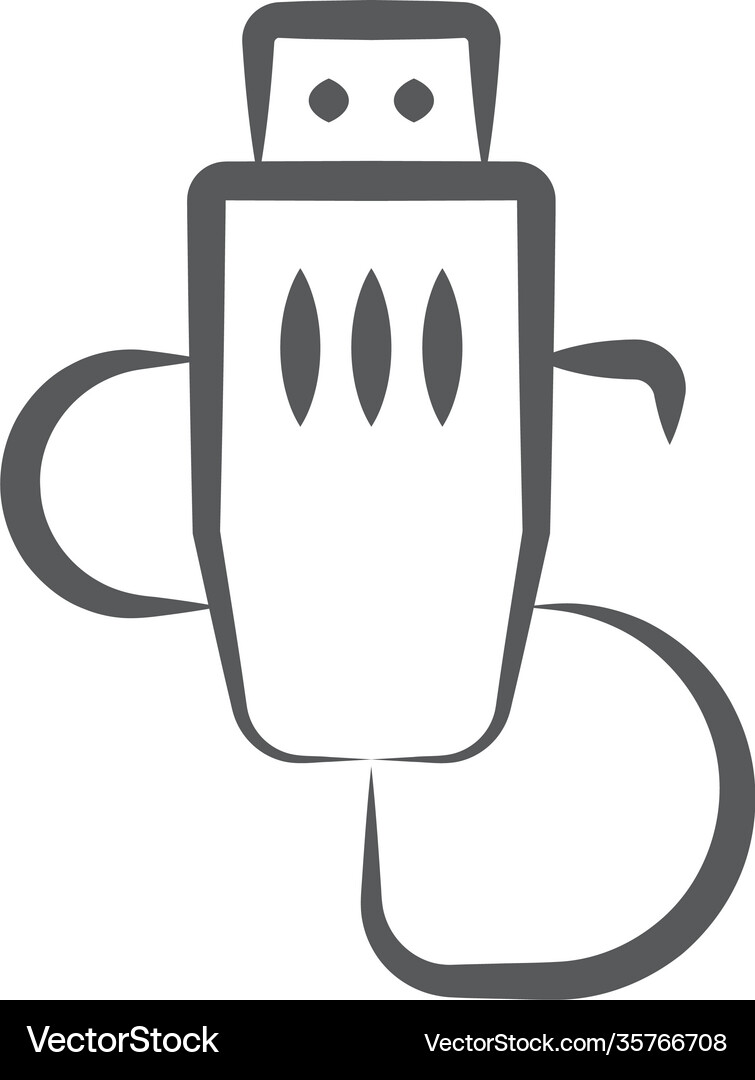 Peripheral usb Royalty Free Vector Image - VectorStock