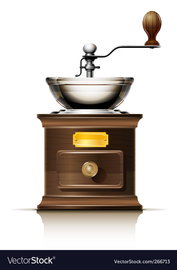 Coffee grinder Royalty Free Vector Image - VectorStock