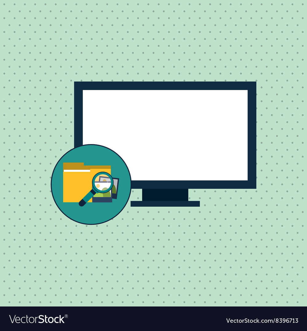 Data center and computer design Royalty Free Vector Image