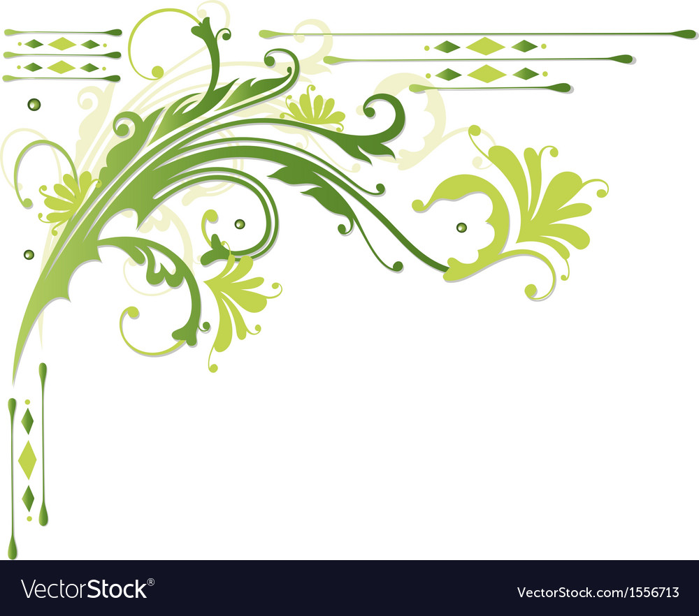 Floral element spring Royalty Free Vector Image