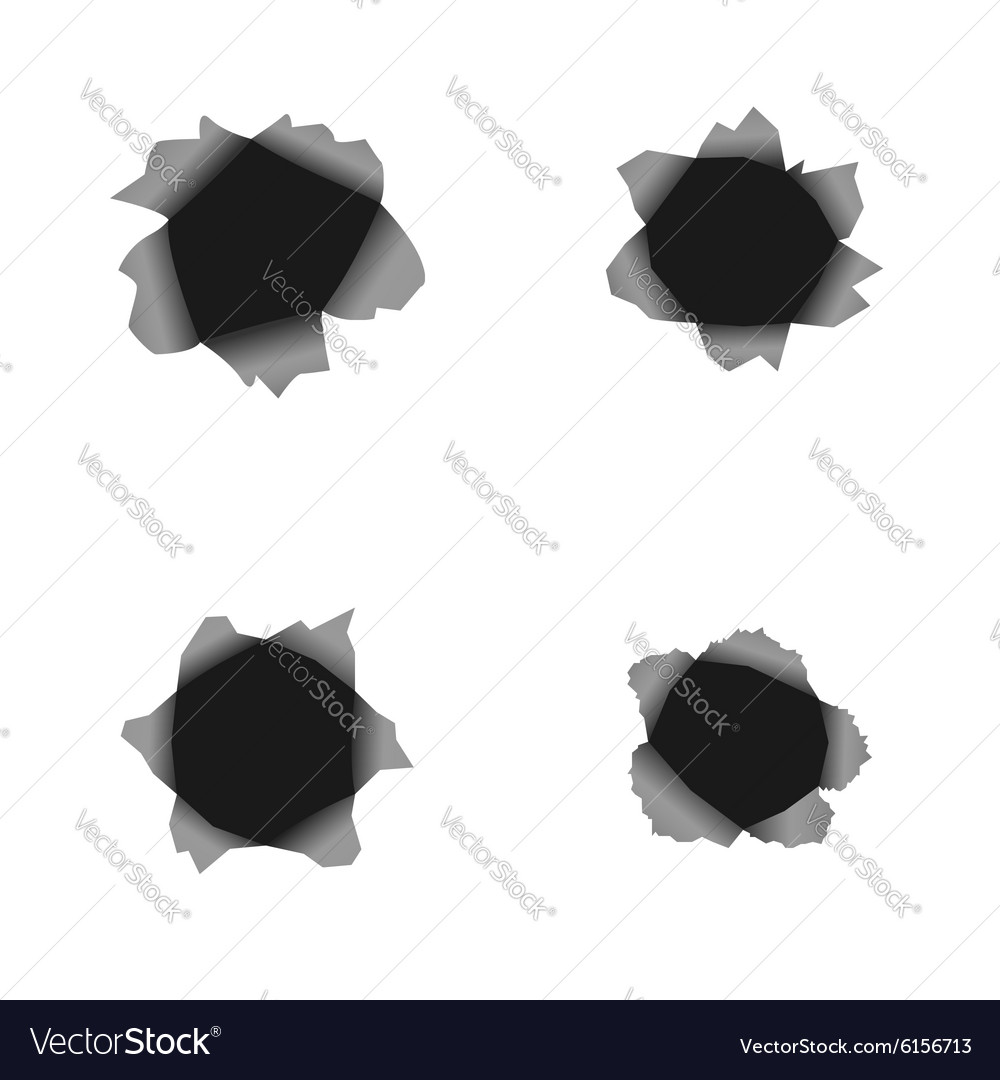 Hole set Royalty Free Vector Image - VectorStock