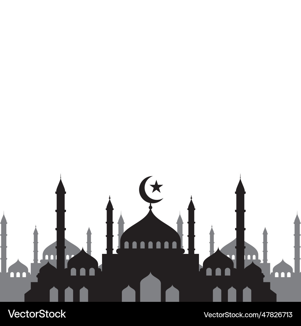 Muslim abstract greeting banners islamic icon Vector Image