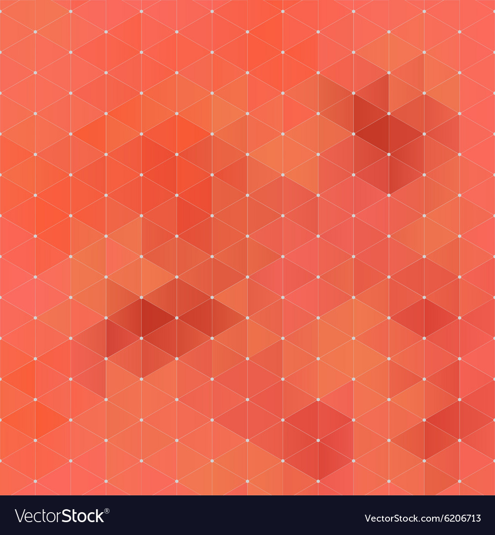 Orange abstract geometric rumpled triangular Vector Image