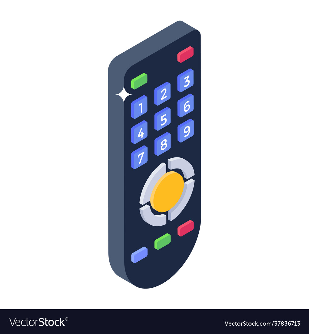 Tv remote Royalty Free Vector Image - VectorStock