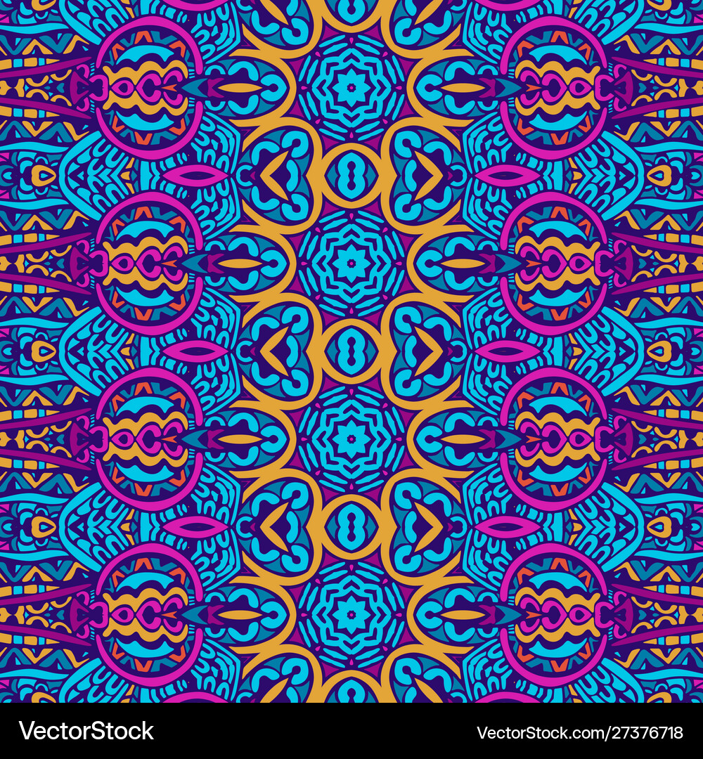 Abstract festive colorful bright pattern mandala Vector Image