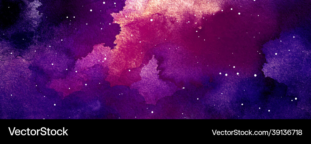 Cosmic beautiful colorful space background Vector Image