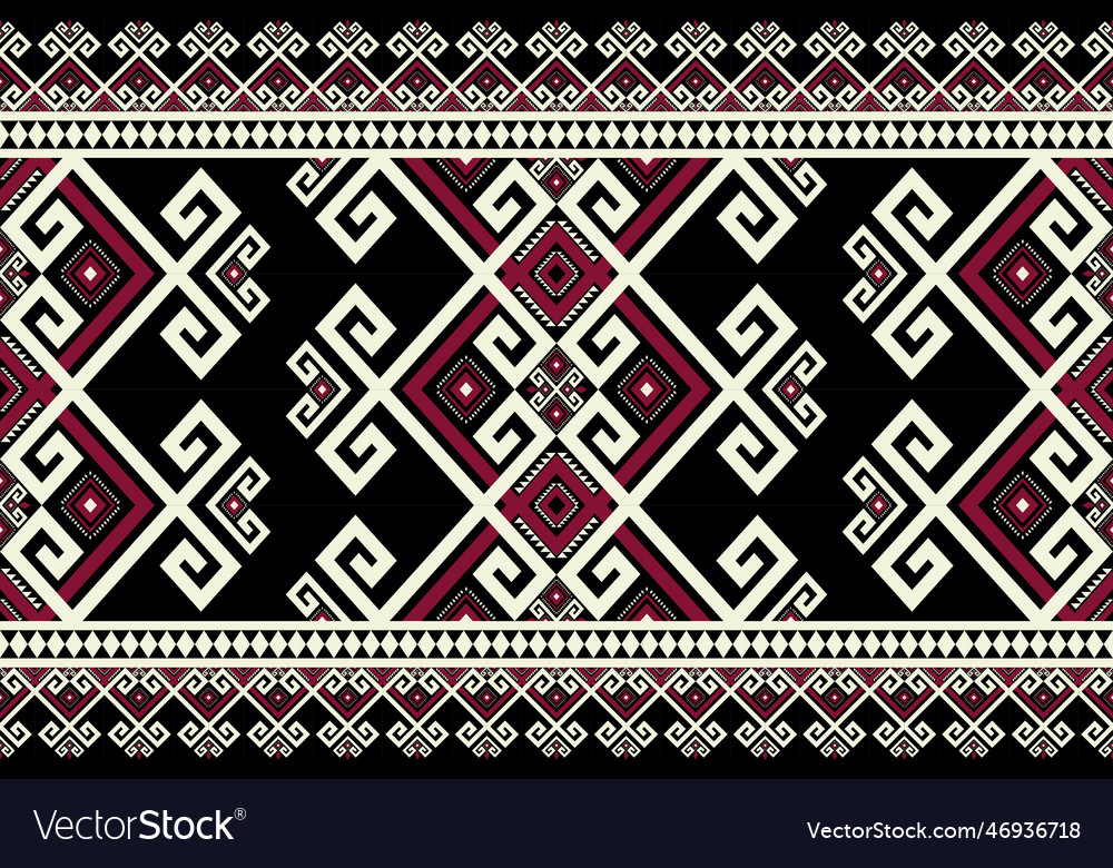 Ethnic geometric border pattern Royalty Free Vector Image