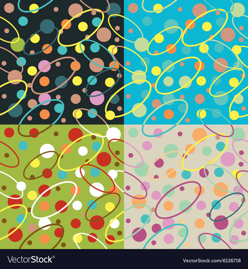 Pattern with colored circles Royalty Free Vector Image