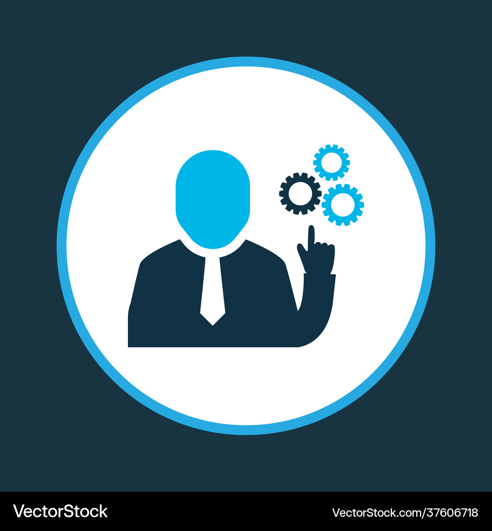 Team leader icon colored symbol premium quality Vector Image