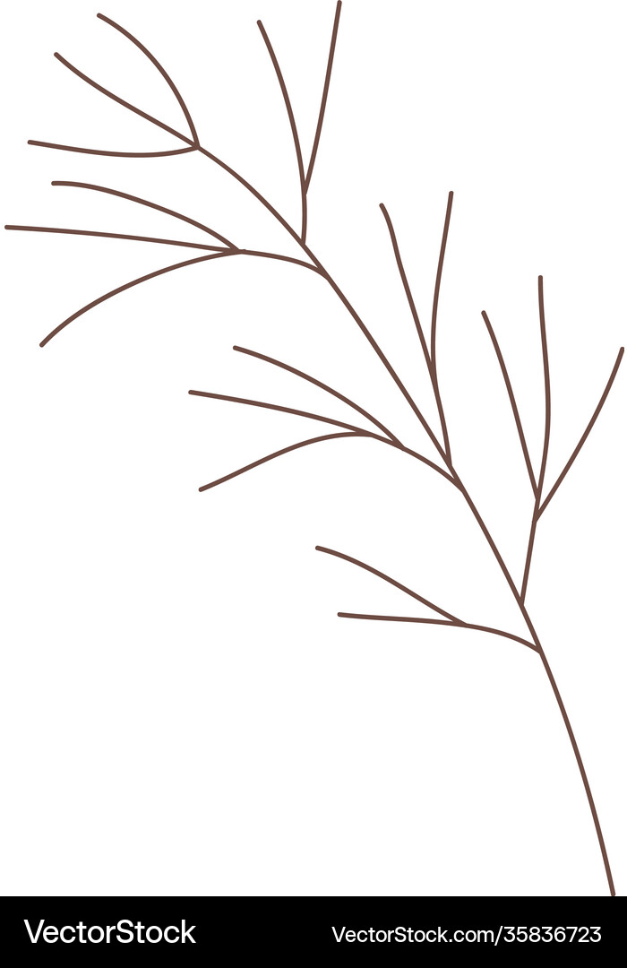 Dry branch icon colorful design Royalty Free Vector Image