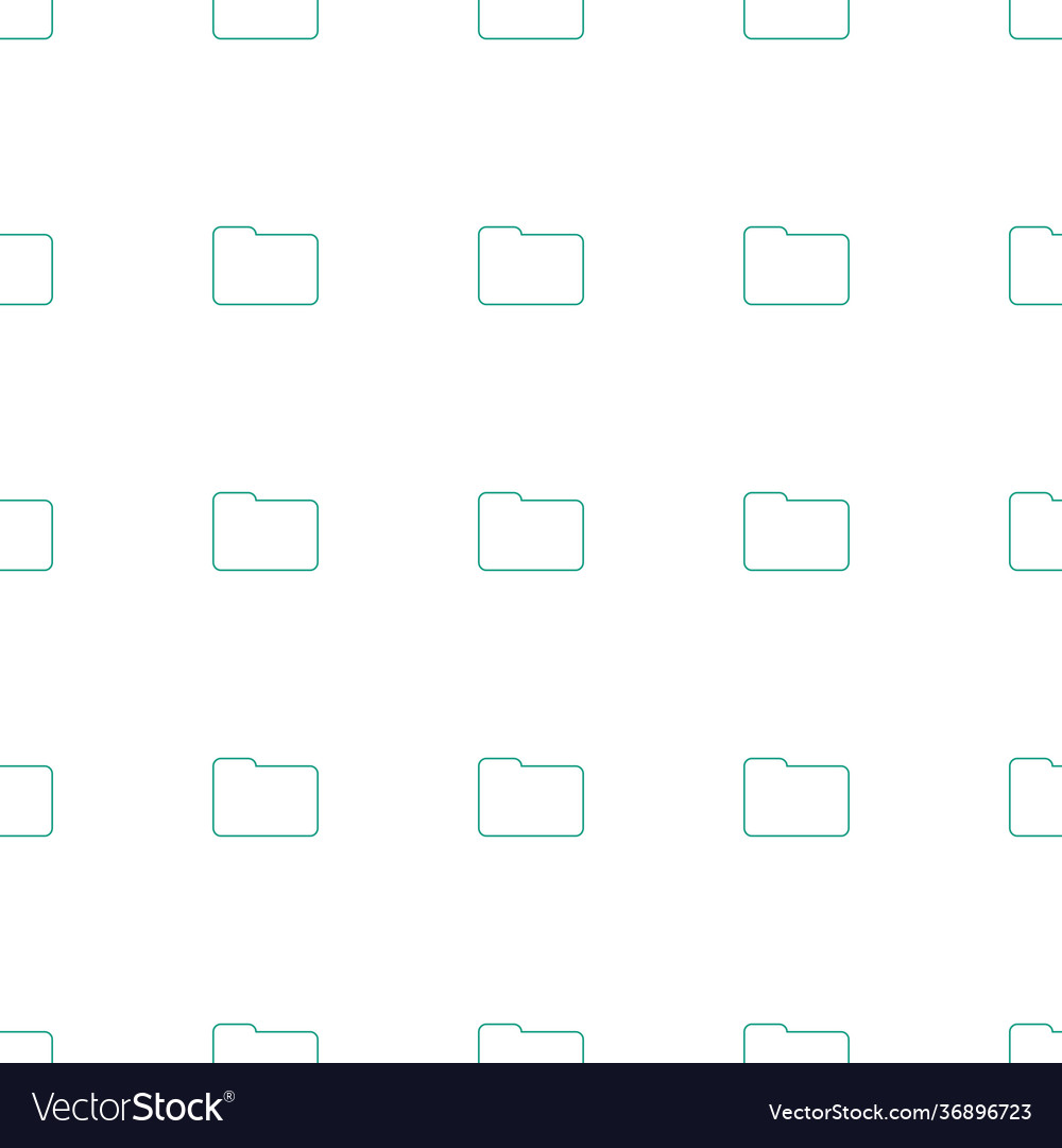 Folder icon pattern seamless white background Vector Image