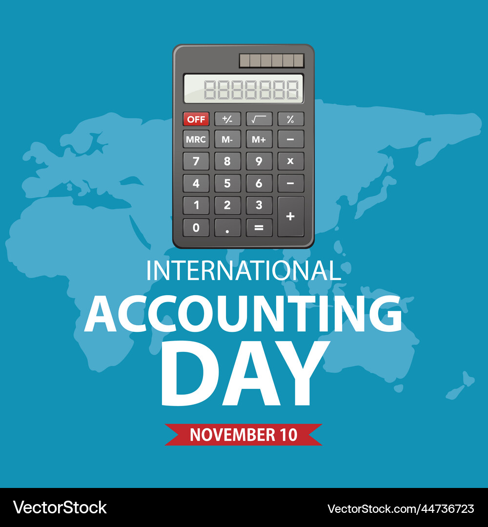 International accounting day banner design Vector Image