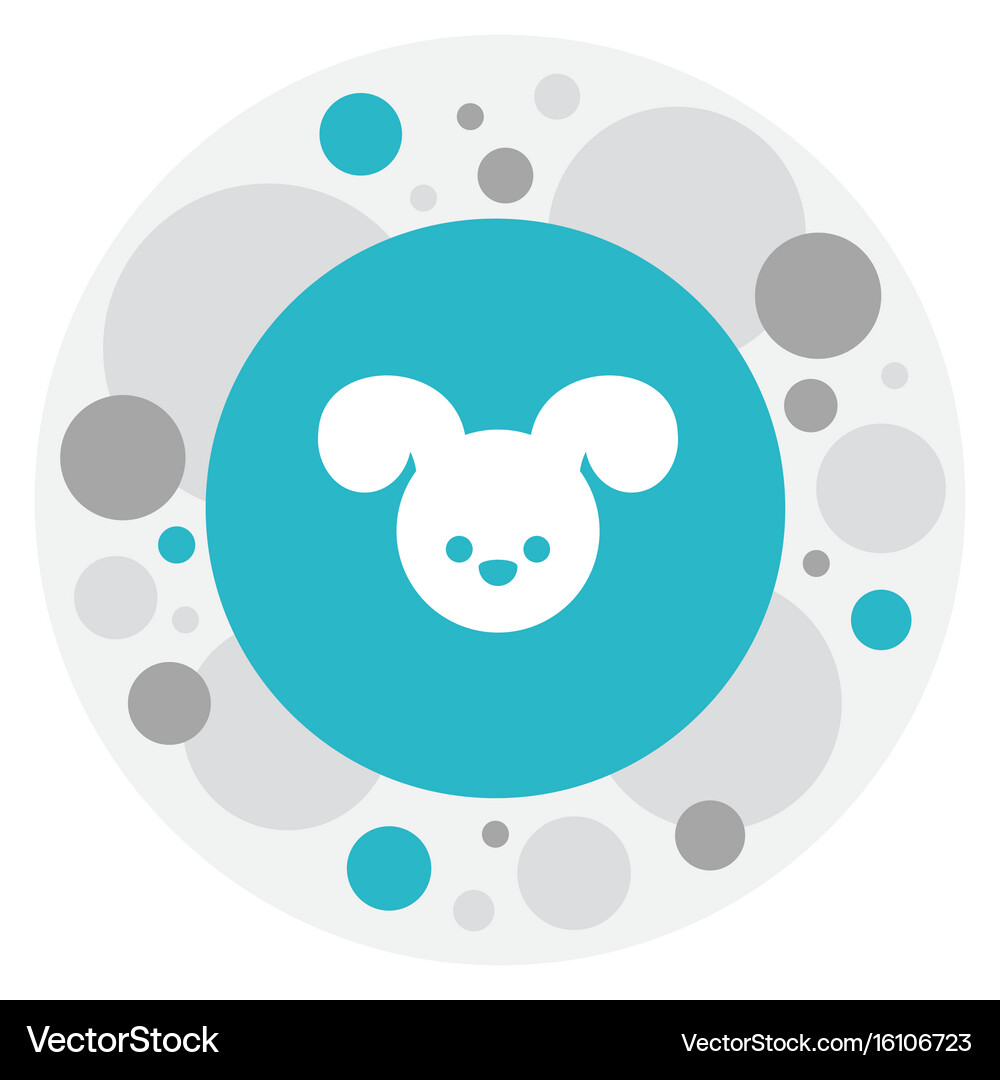 Kin symbol on dog icon Royalty Free Vector Image
