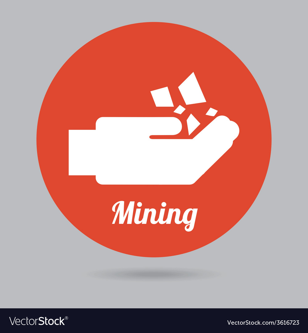 Mining icon Royalty Free Vector Image - VectorStock