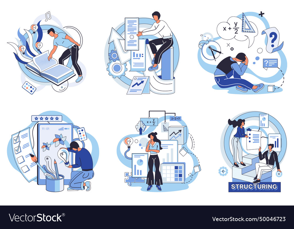 Process optimization effective management Vector Image