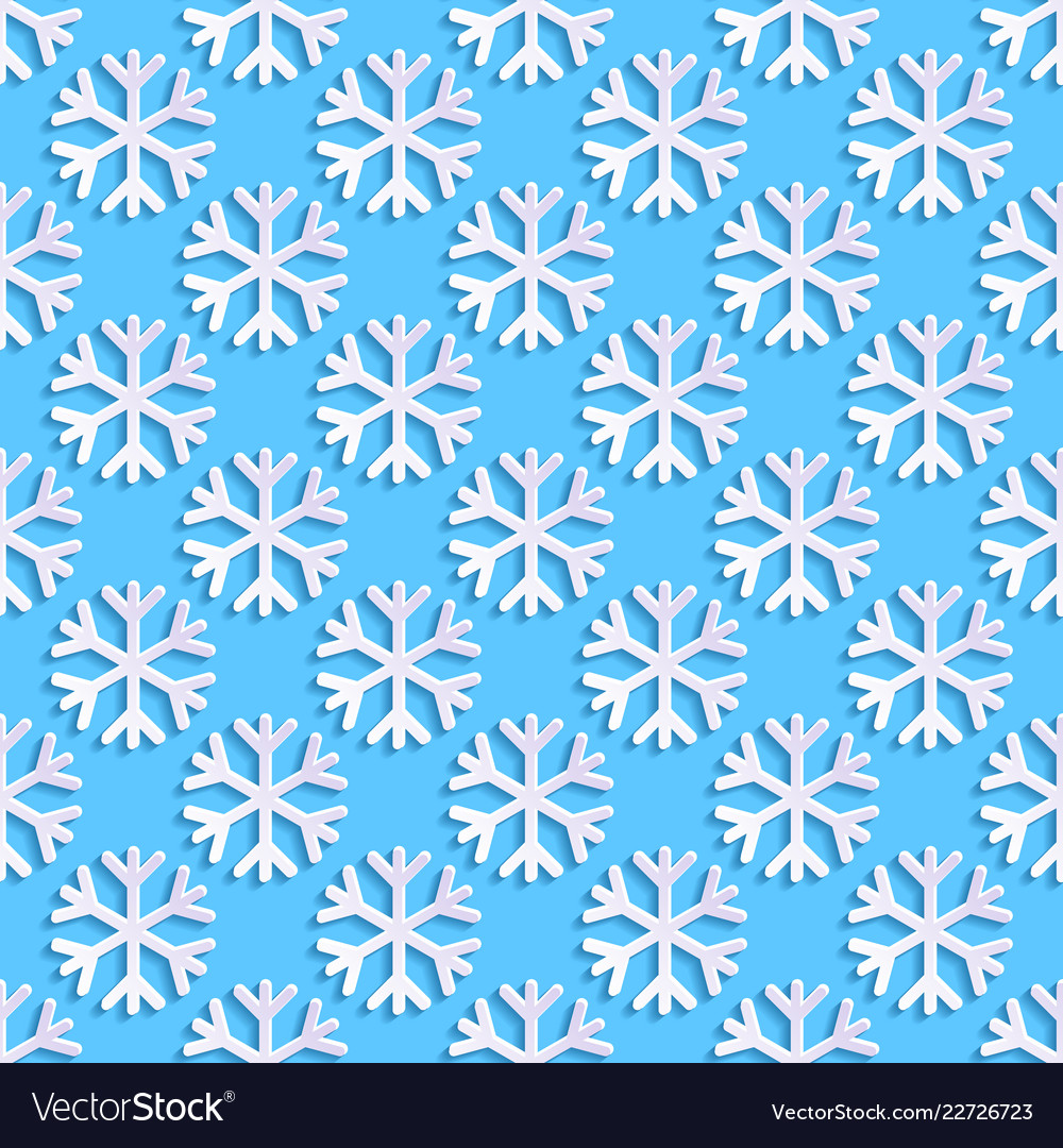 Seamless pattern with snowflakes Royalty Free Vector Image