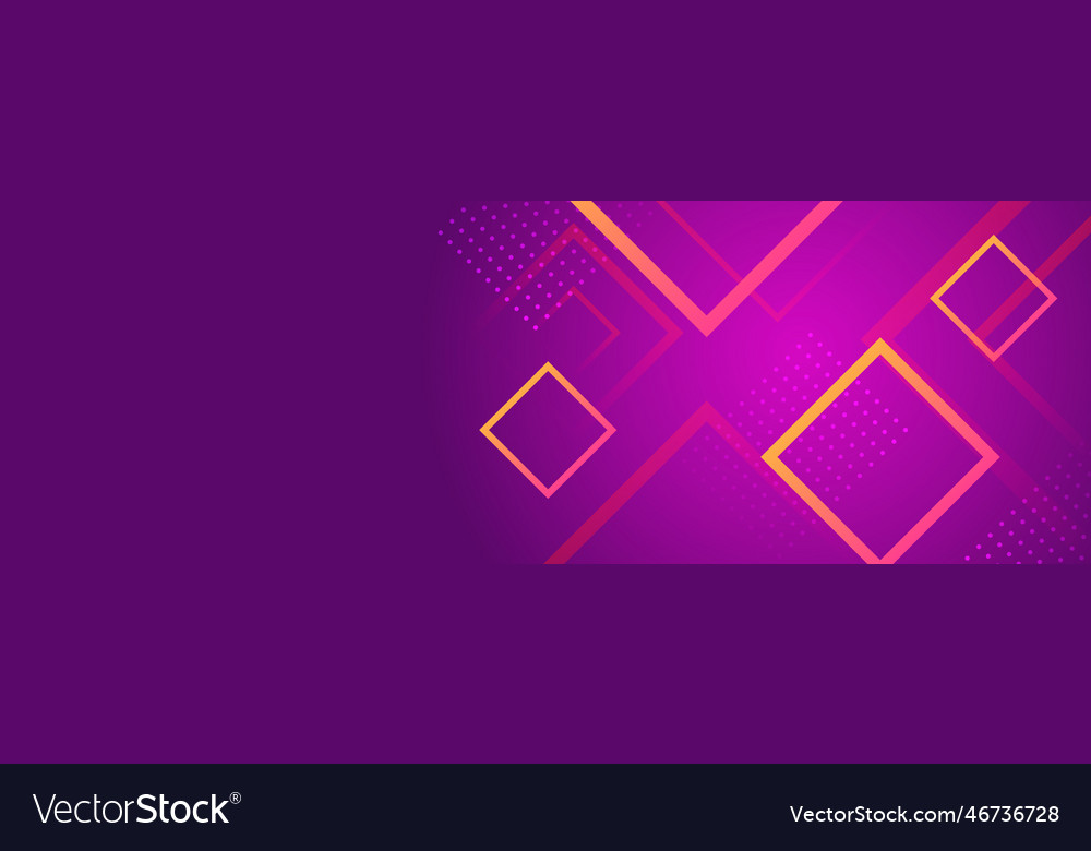 Abstract Pink Purple Orange Colorful Banner Vector Image