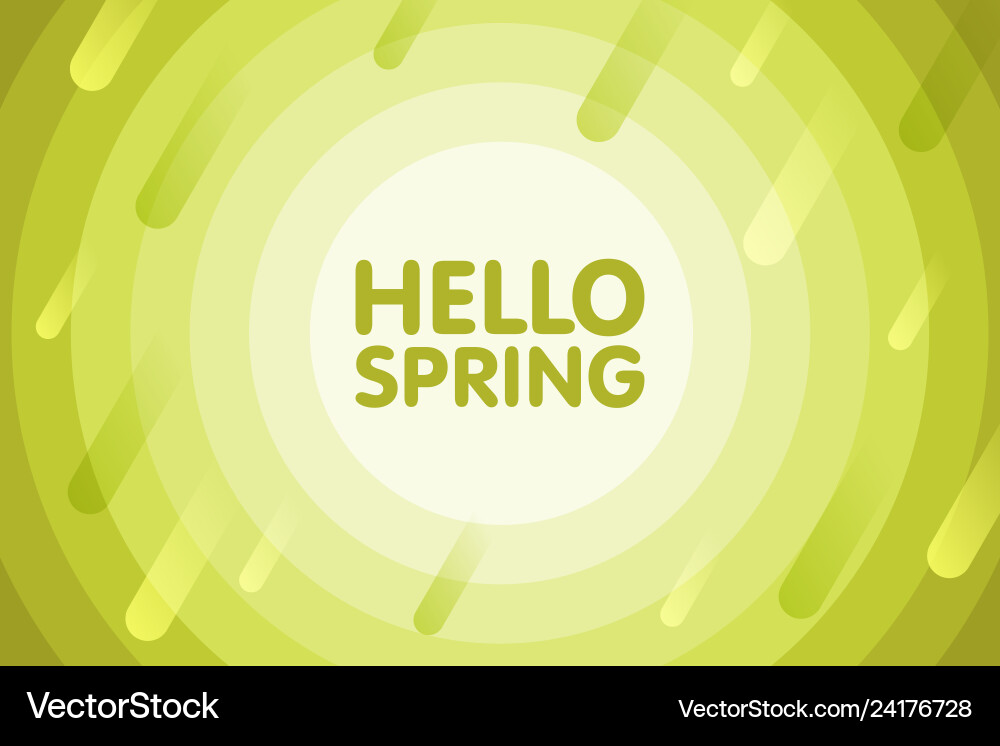 Hello spring modern cover design seasonal Vector Image