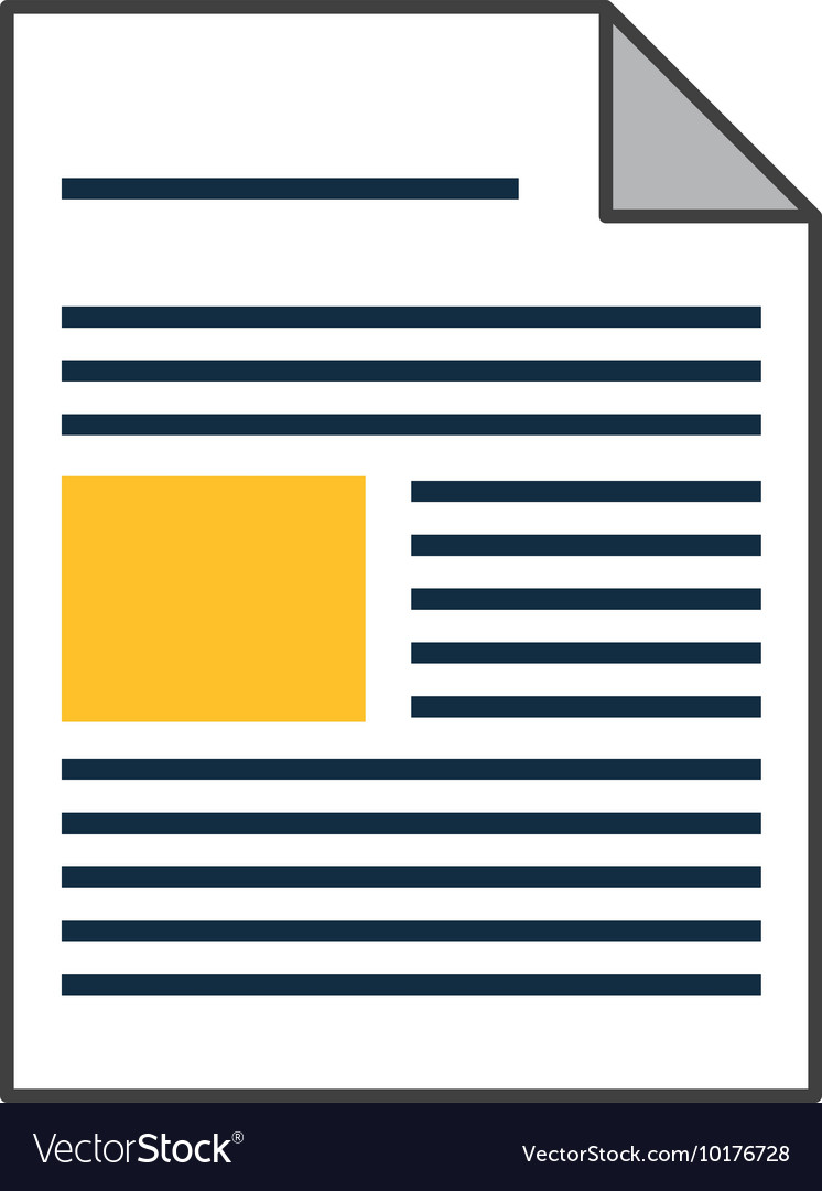 Single document icon Royalty Free Vector Image