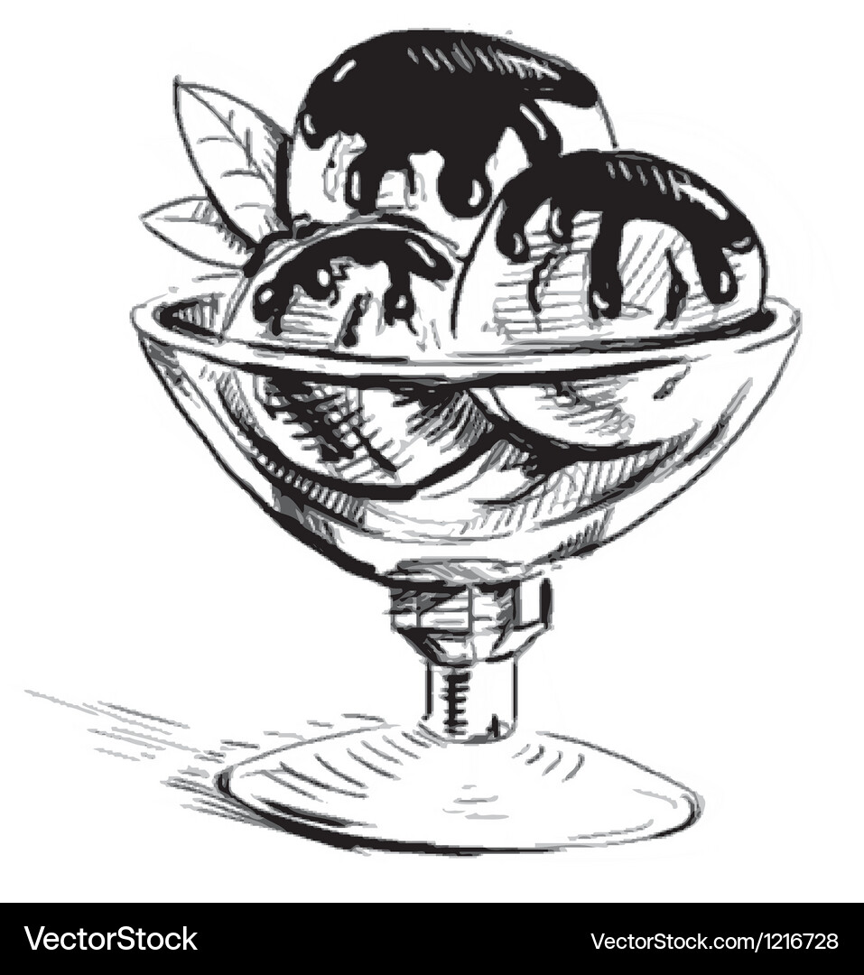 Sweet candy sketch in doodle style Royalty Free Vector Image