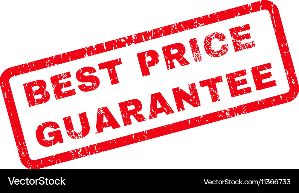 Best price guarantee text rubber stamp Royalty Free Vector