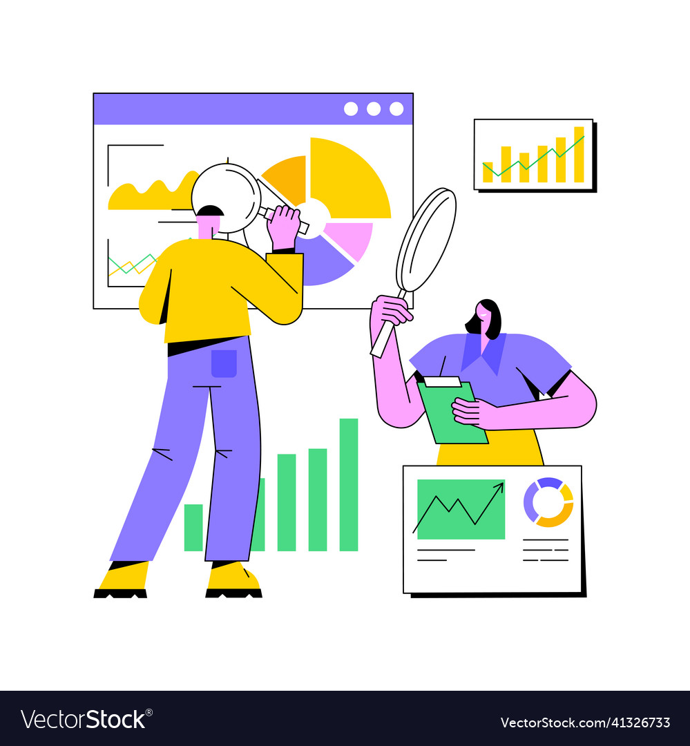 Competitive analysis abstract concept Royalty Free Vector