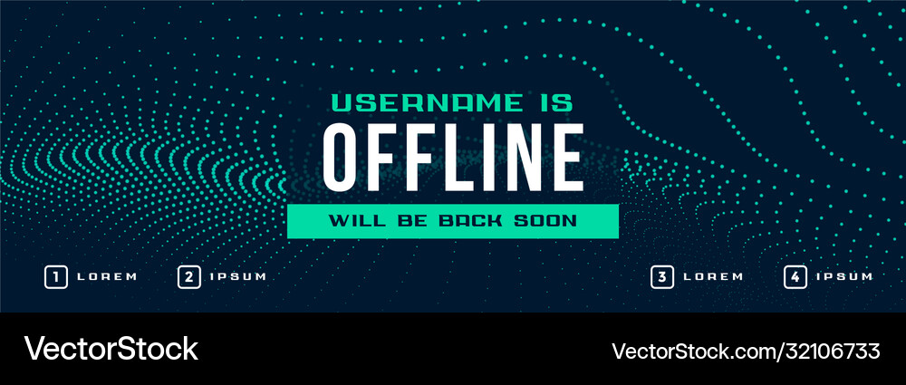 Digital online game streaming wide banner design Vector Image