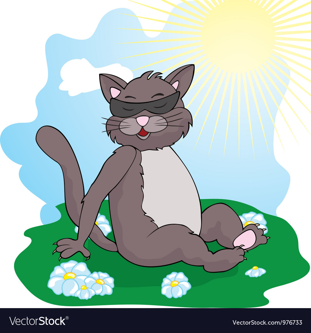 Funny cat Royalty Free Vector Image - VectorStock