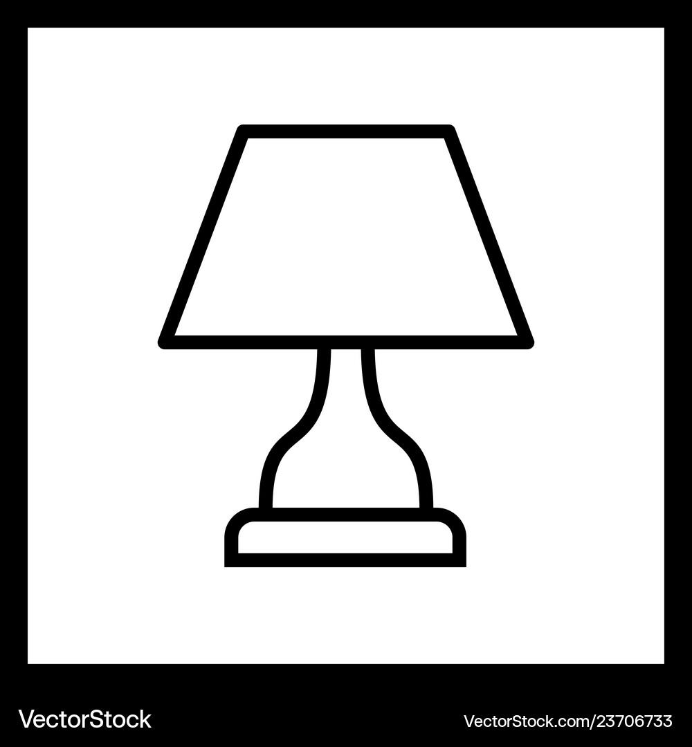 Lamp icon Royalty Free Vector Image - VectorStock