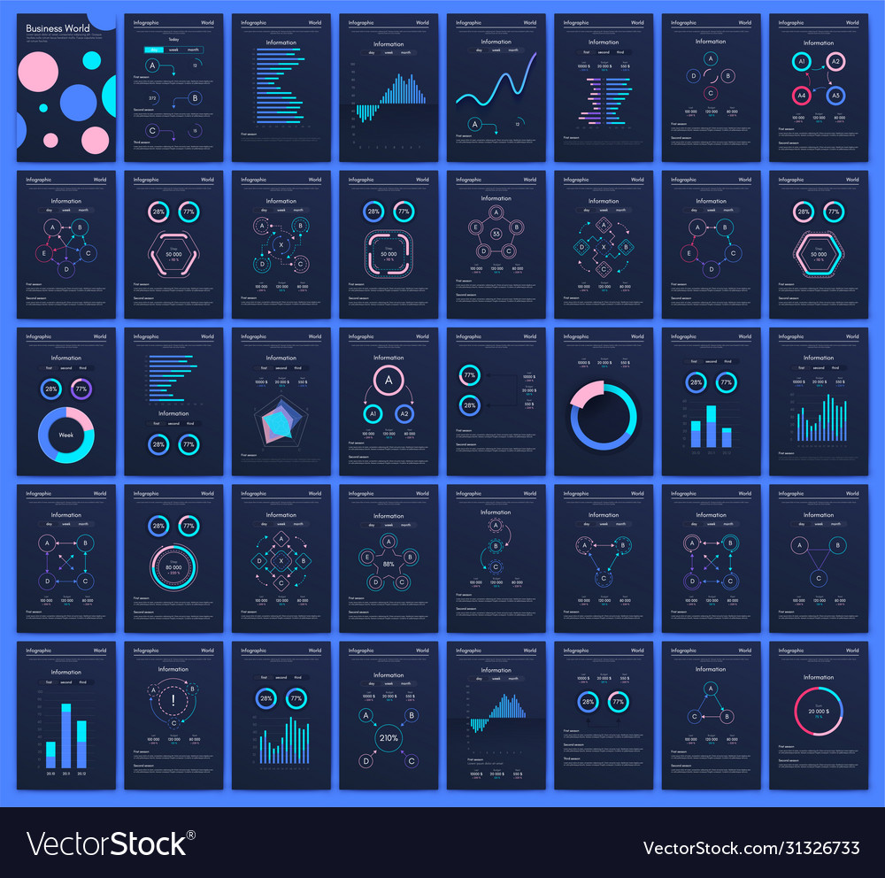 Modern infographic elements for business Vector Image