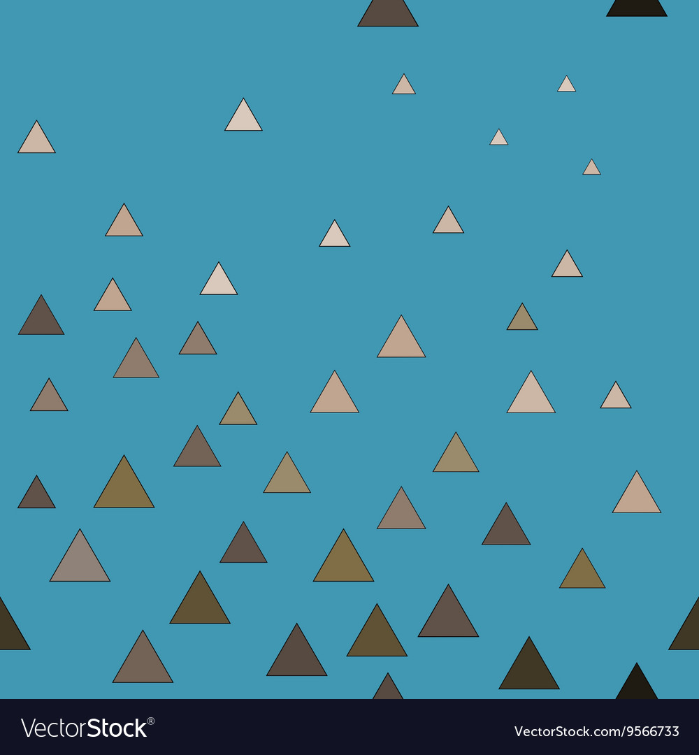 Triangle beige seamless pattern Royalty Free Vector Image