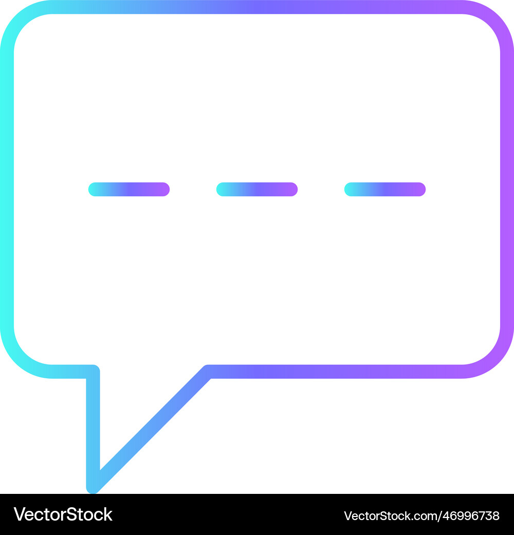 Comment marketing icon with blue duotone style Vector Image