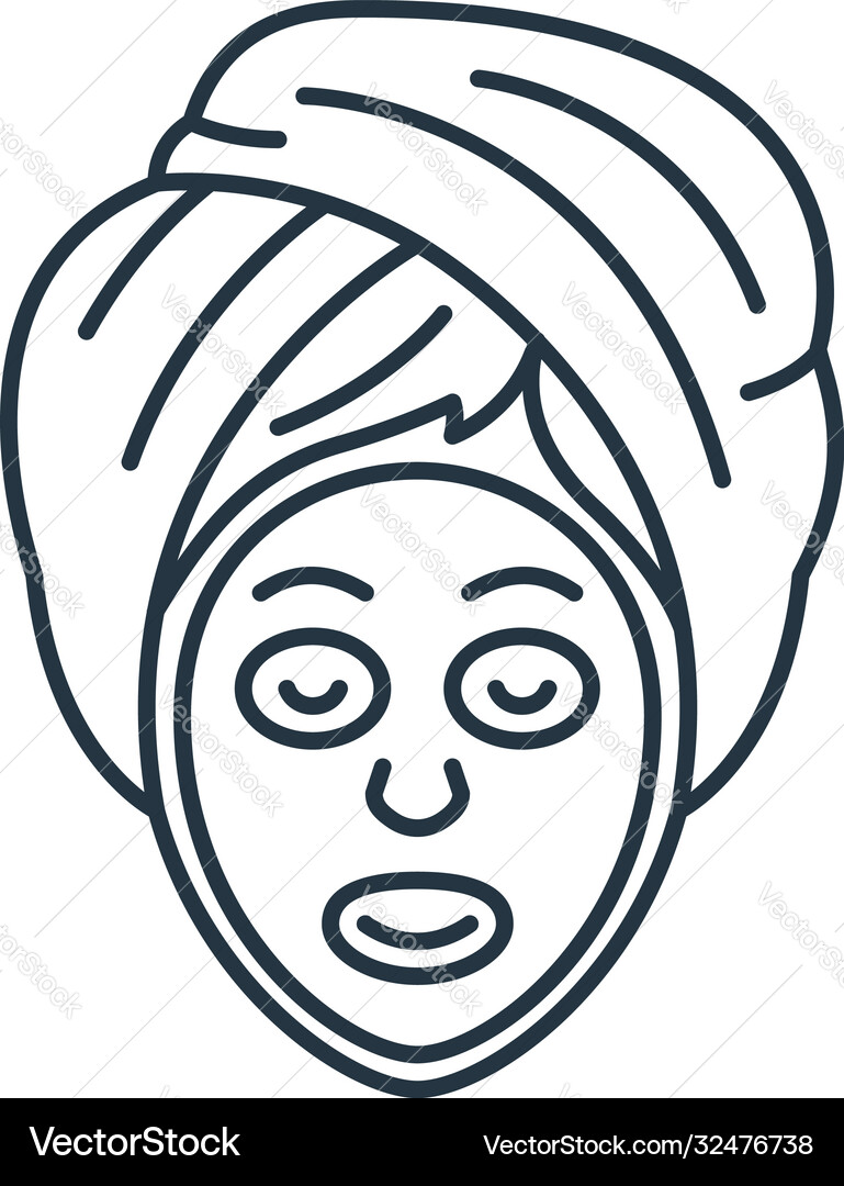 Facial treatment icon treatment editable Vector Image