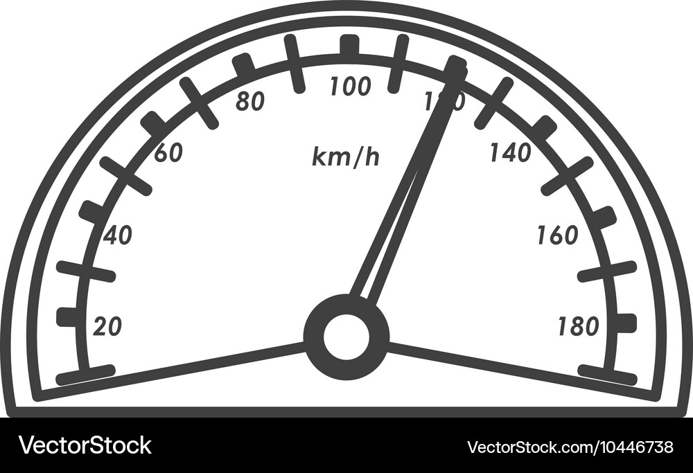 Gauge car automobile design Royalty Free Vector Image
