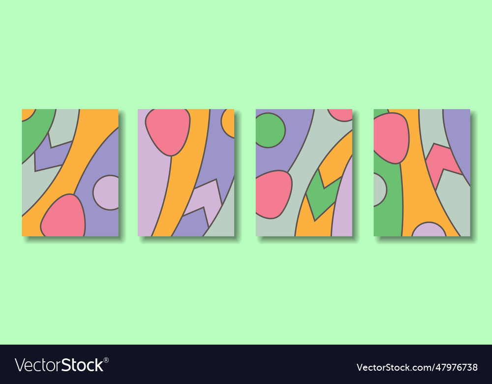 Vertical poster templates greeting and business Vector Image