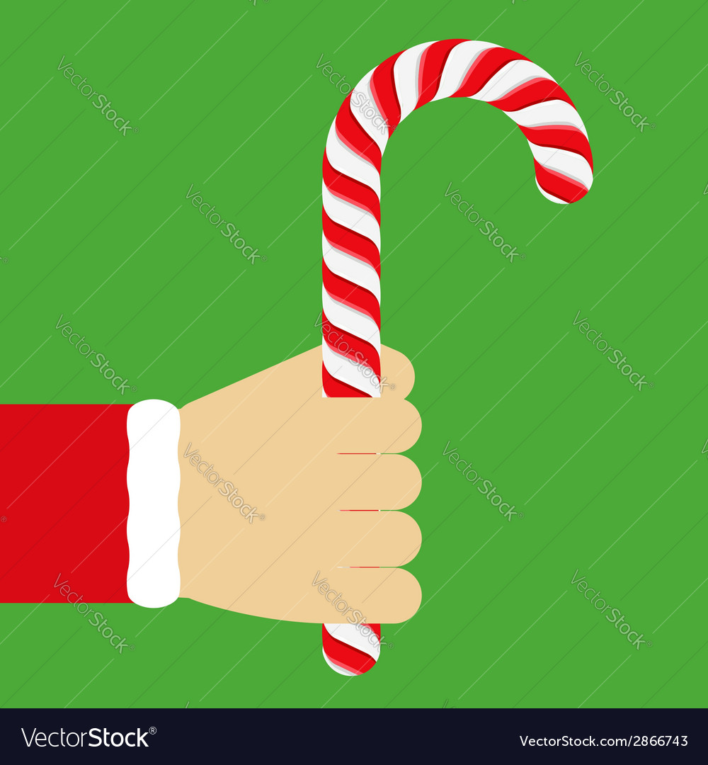 Candy cane Royalty Free Vector Image - VectorStock