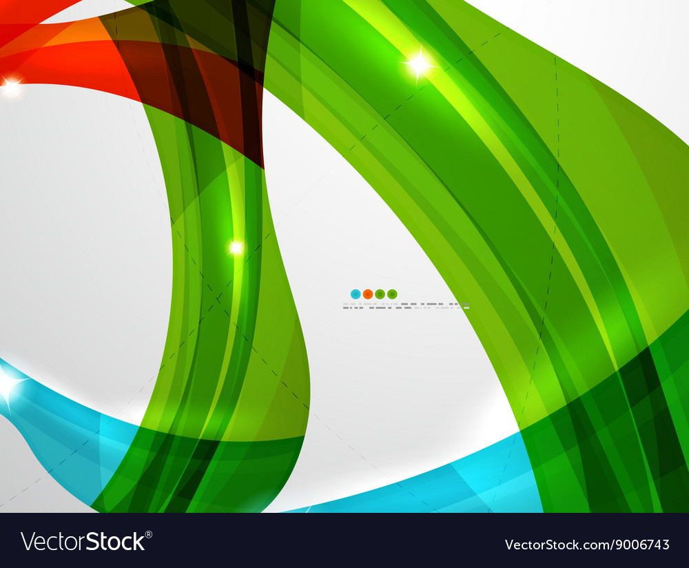 Leaf shape wave abstract background Royalty Free Vector