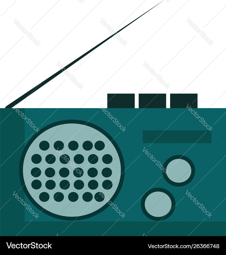 Brown radio or color Royalty Free Vector Image