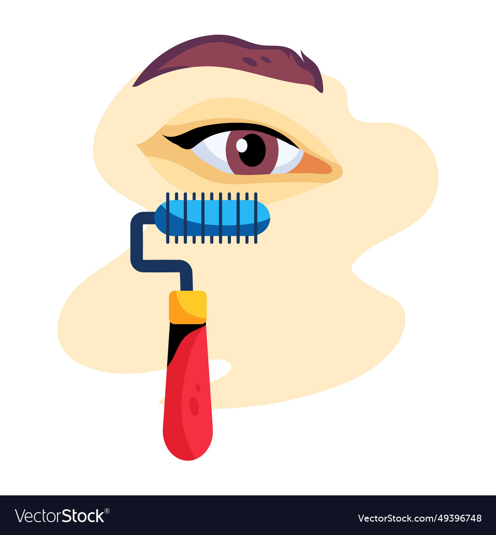 Face roller Royalty Free Vector Image - VectorStock