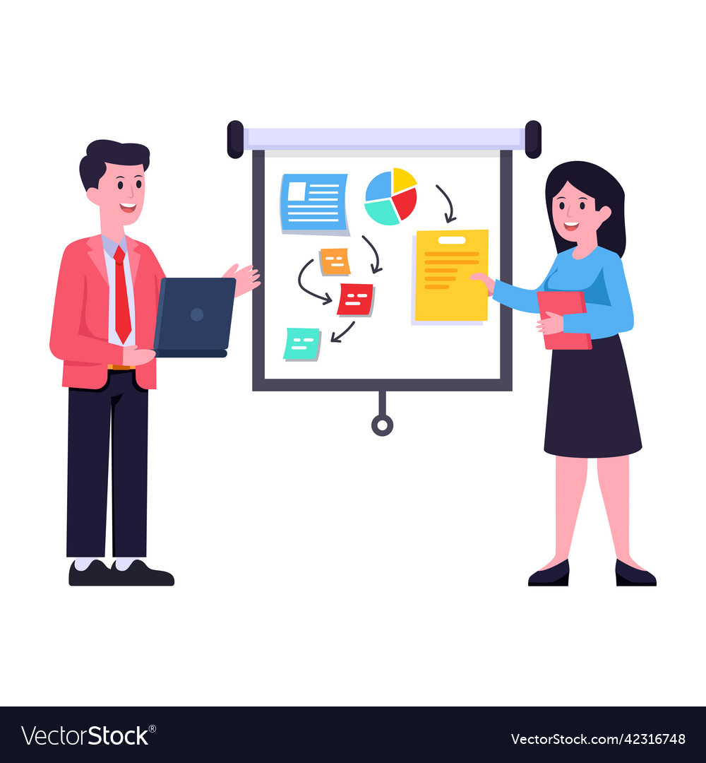 Process planning Royalty Free Vector Image - VectorStock