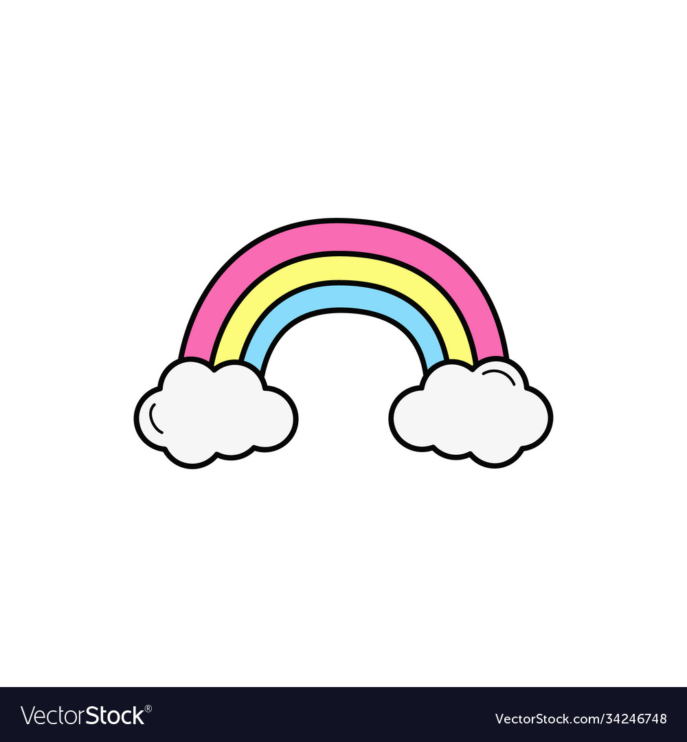 Rainbow icon Royalty Free Vector Image - VectorStock