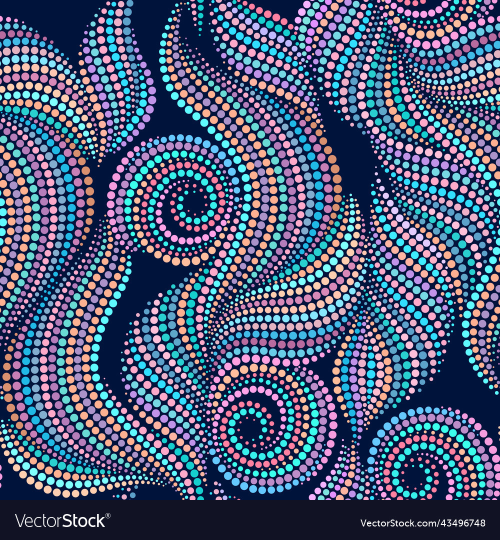 Seamless pattern with beads Royalty Free Vector Image