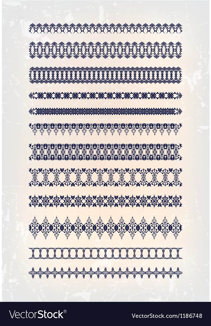 Set pattern Royalty Free Vector Image - VectorStock