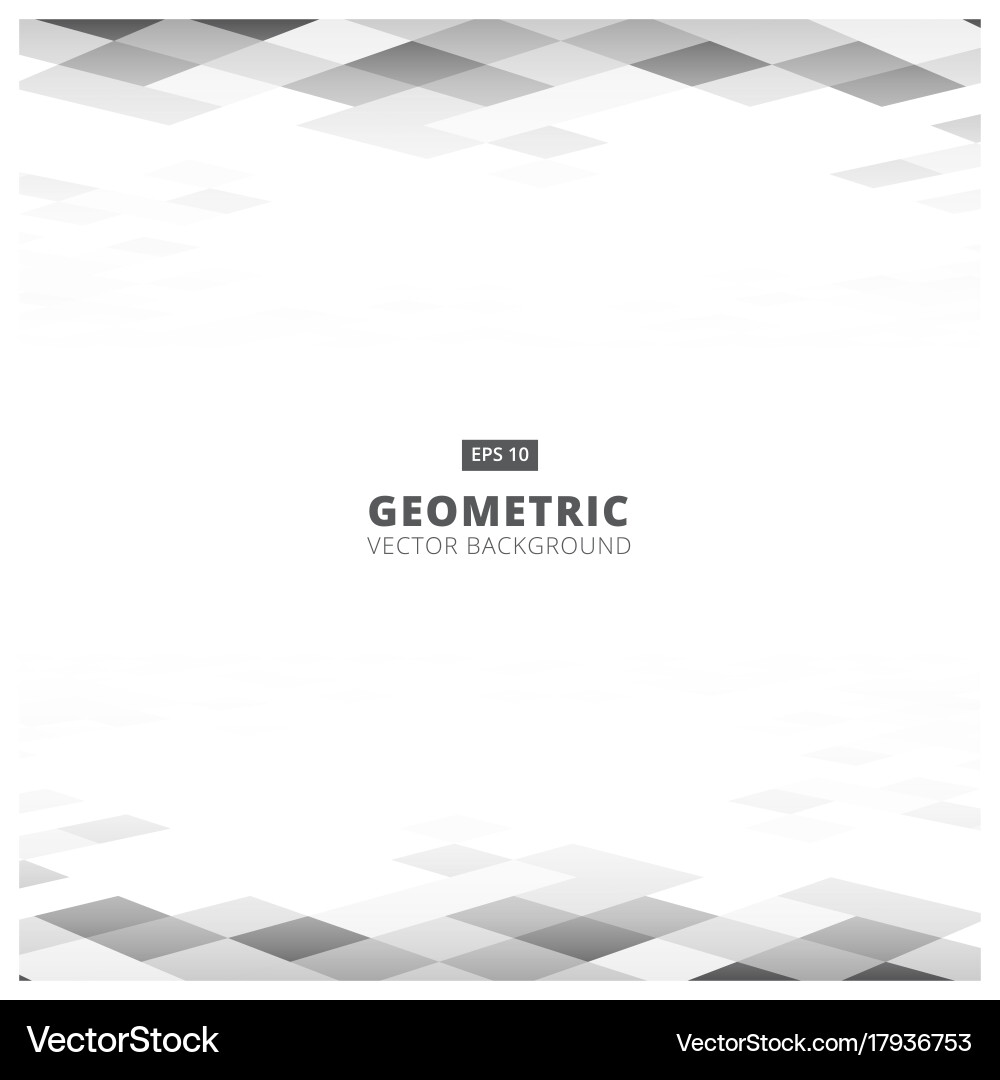 Abstract geometric square gray and white color Vector Image