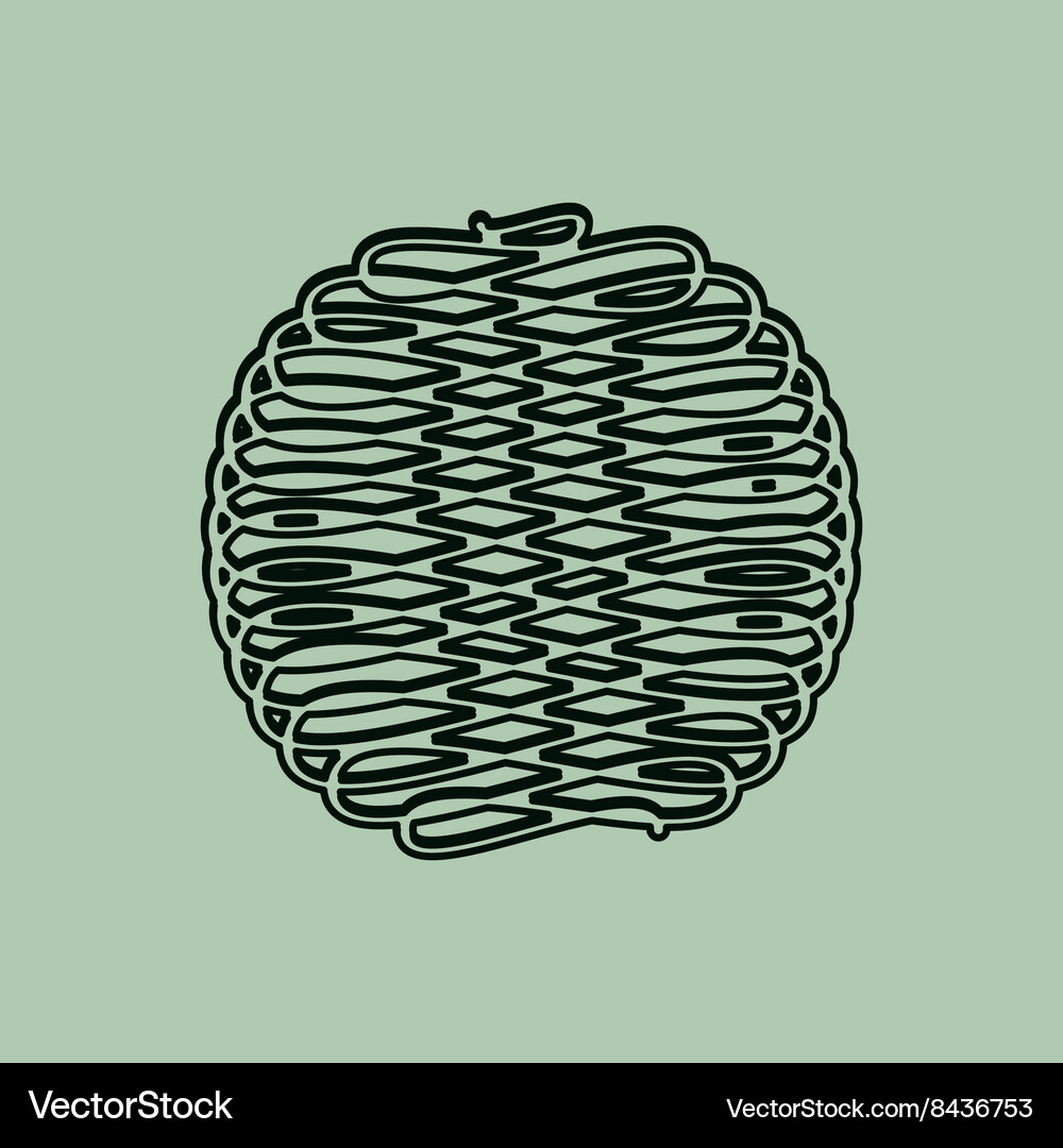 Ball of yarn design Royalty Free Vector Image - VectorStock