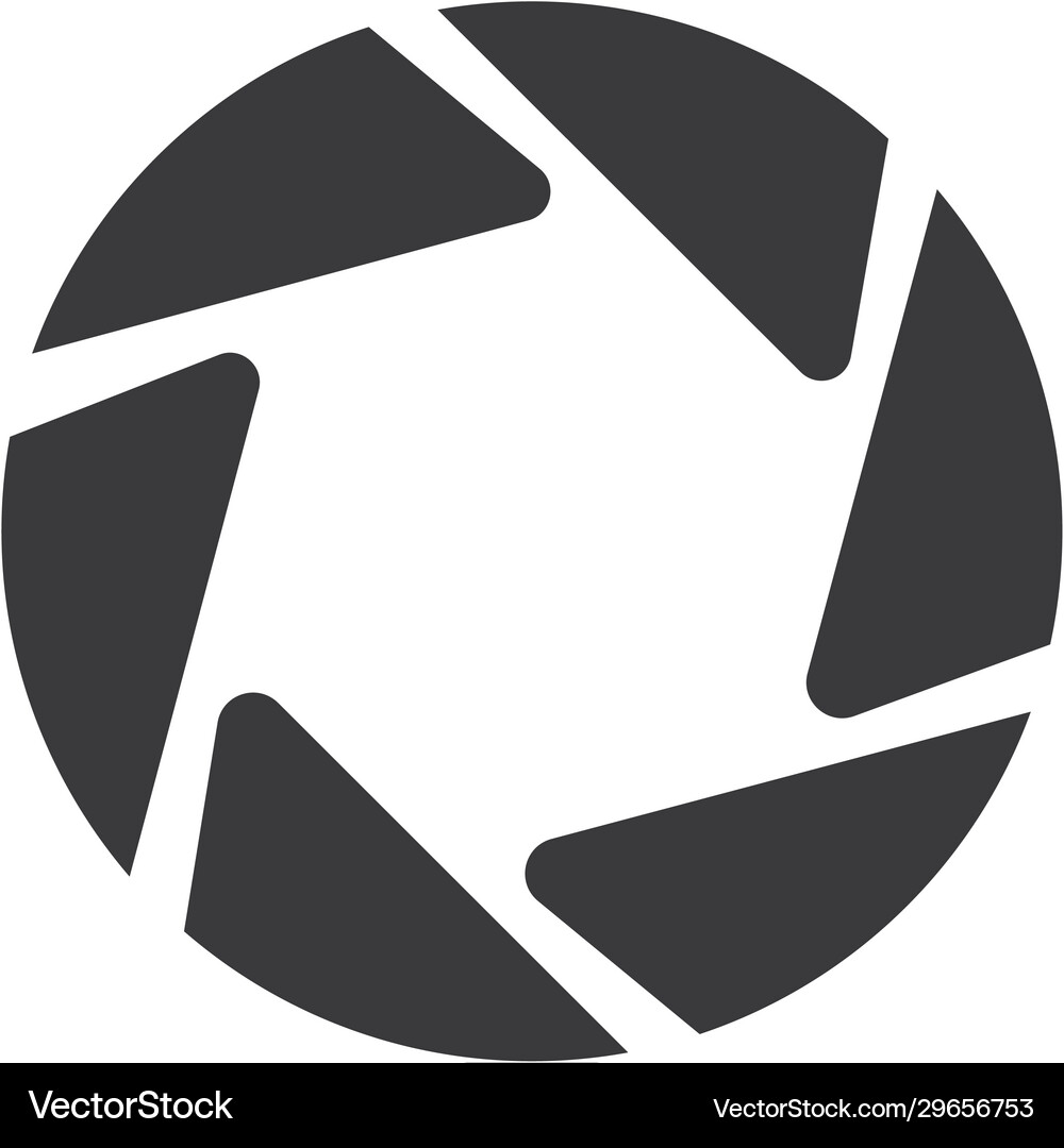 Camera lens icon and symbol logo Royalty Free Vector Image