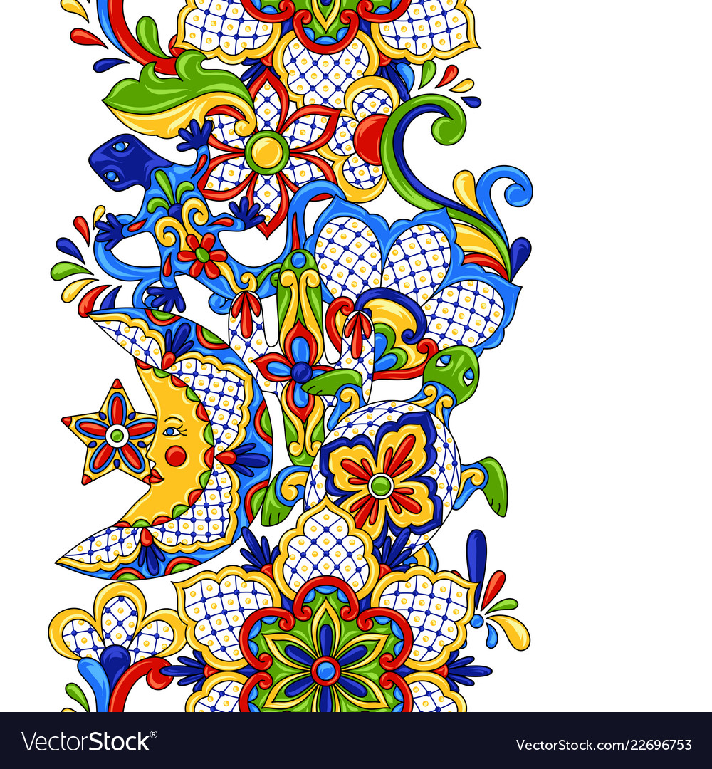 Mexican seamless pattern Royalty Free Vector Image