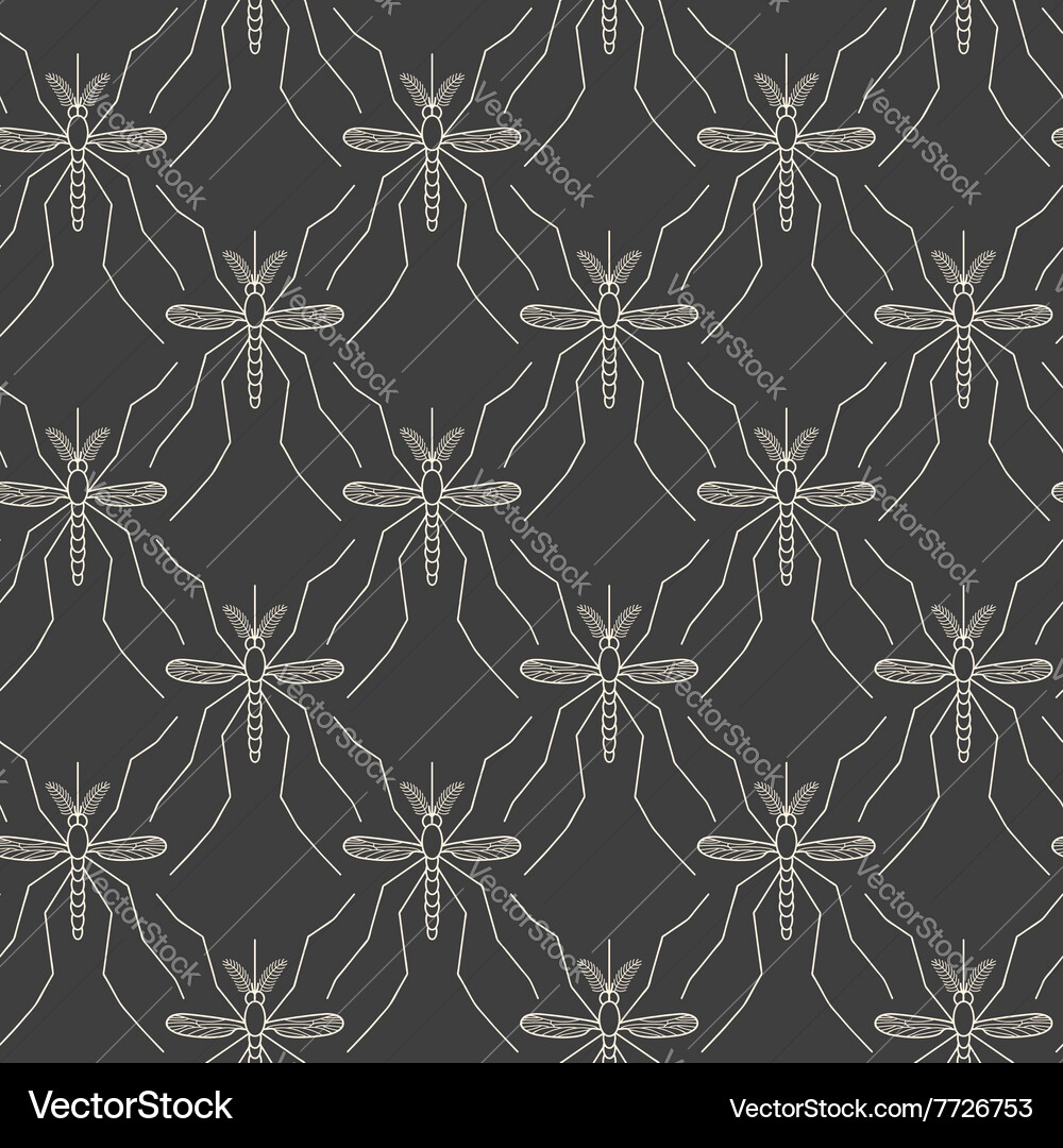Mosquito Swarm Pattern Royalty Free Vector Image